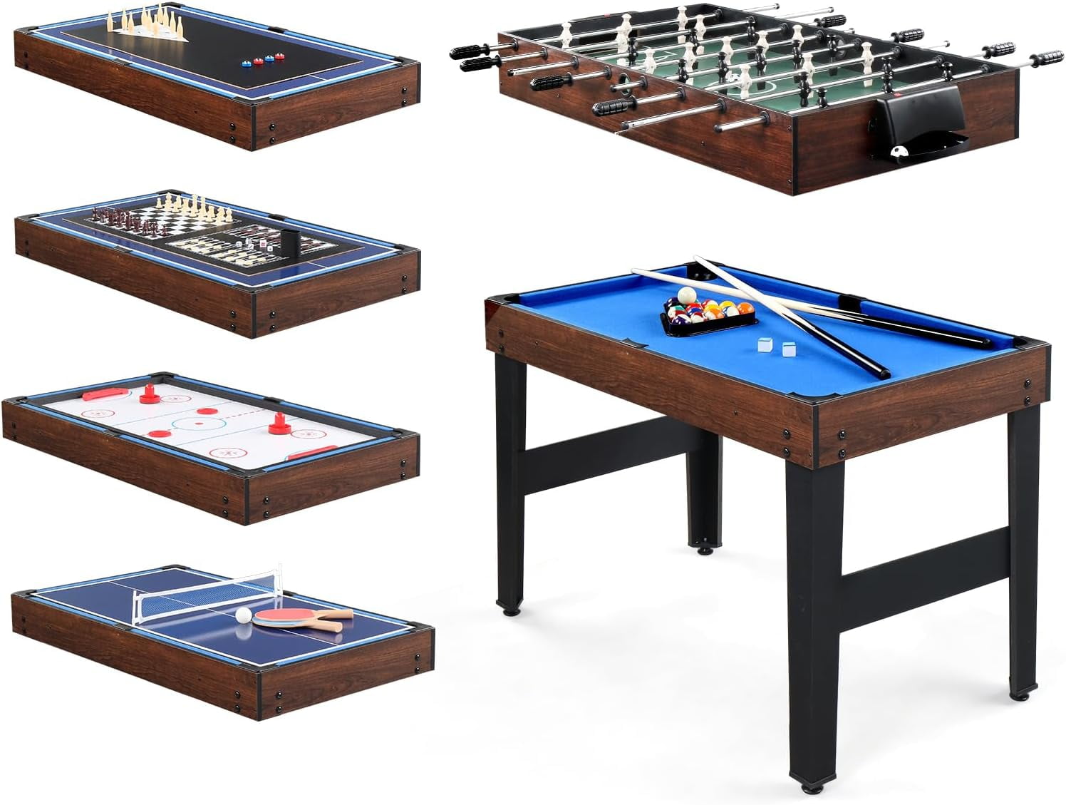 PEXMOR 10-in-1 Multi Game Table for Adults, 48 PEXMOR 10-in-1 Multi Game Table for Adults, 48