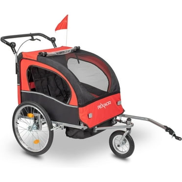Allen Sports Deluxe 2-Child Bike Trailer - Green - Walmart.com