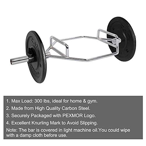 PEXMOR 56” Olympic Hex Bar, 2 in Combo Trap Bar for Weight Lifting ...