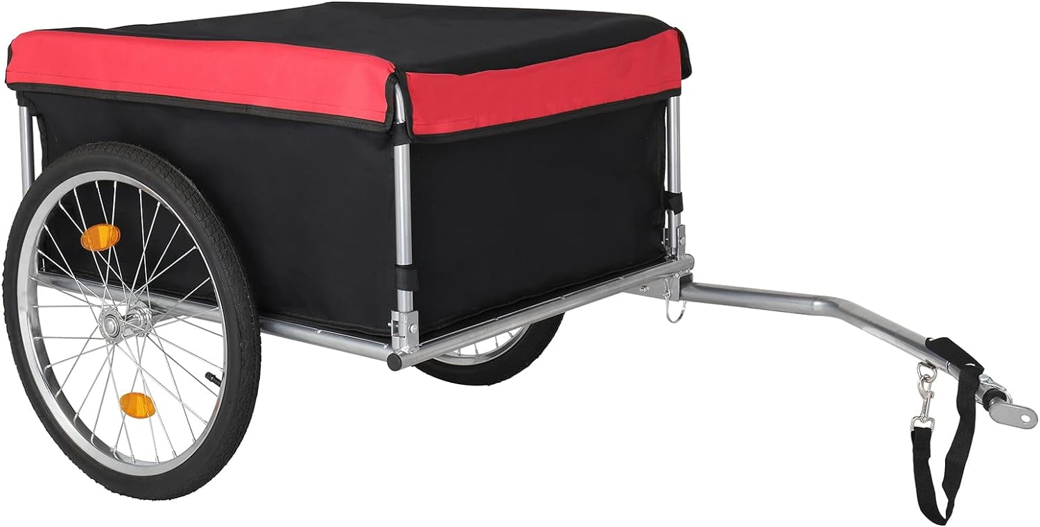 PEXMOR Bike Cargo Trailer, Foldable Bicycle Cart Bike Wagon Trailer w ...