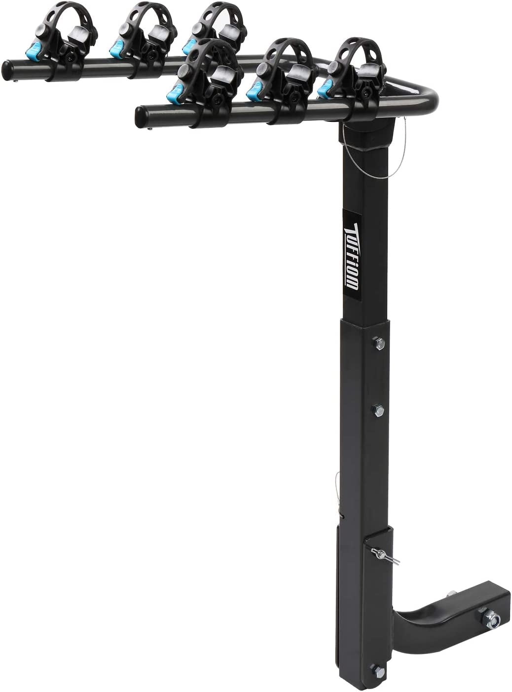 PEXMOR 3-Bike Hitch Mount Rack, Adjustable Mounting Saddles, Durable ...
