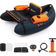 Costway Inflatable Fishing Float Tube with Fish Ruler Angling Base 2 ...