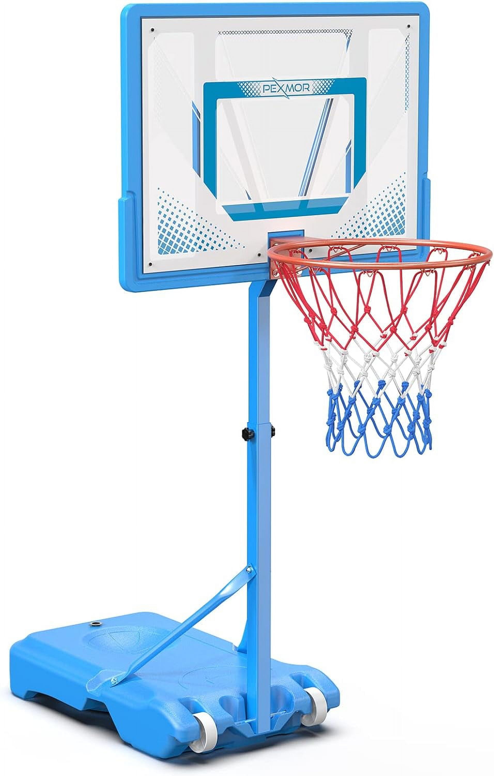 PEXMOR Pool Basketball Hoop & vplleyball Poolside, Portable for ...