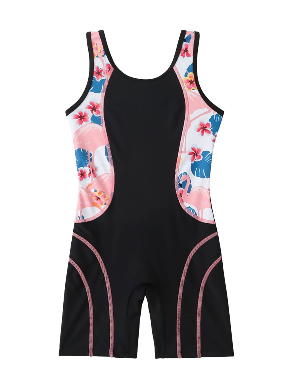 PEYAN 4-14T Girls' Swimming Suit Sports Conjoined Training Competition ...
