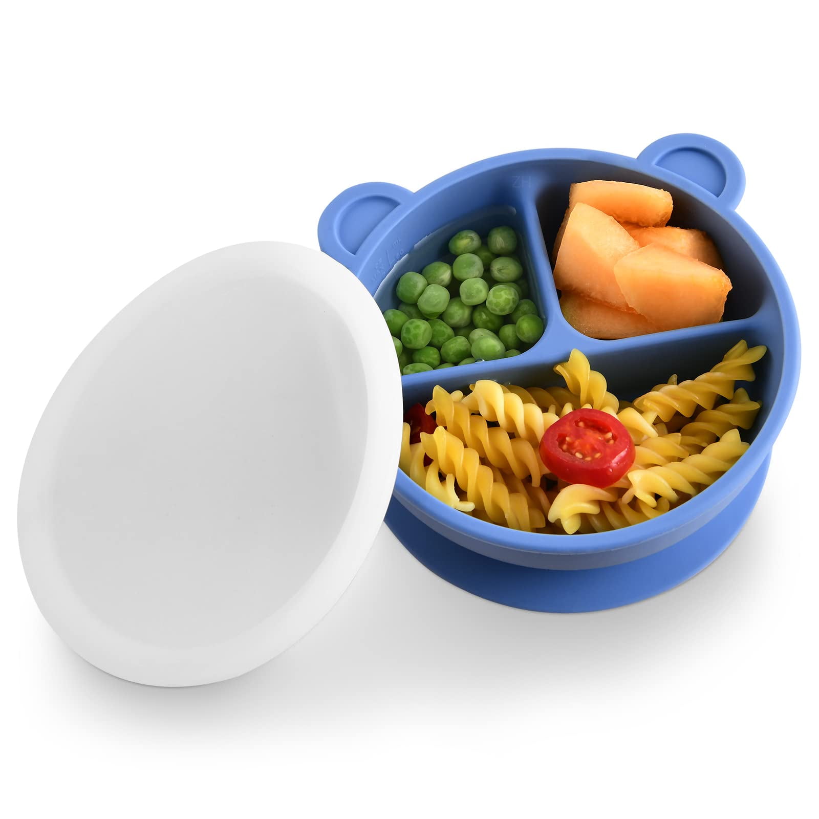 PEYAN Baby Suction Bowls Silicone Baby Feeding Set - Bowls + Lid ...
