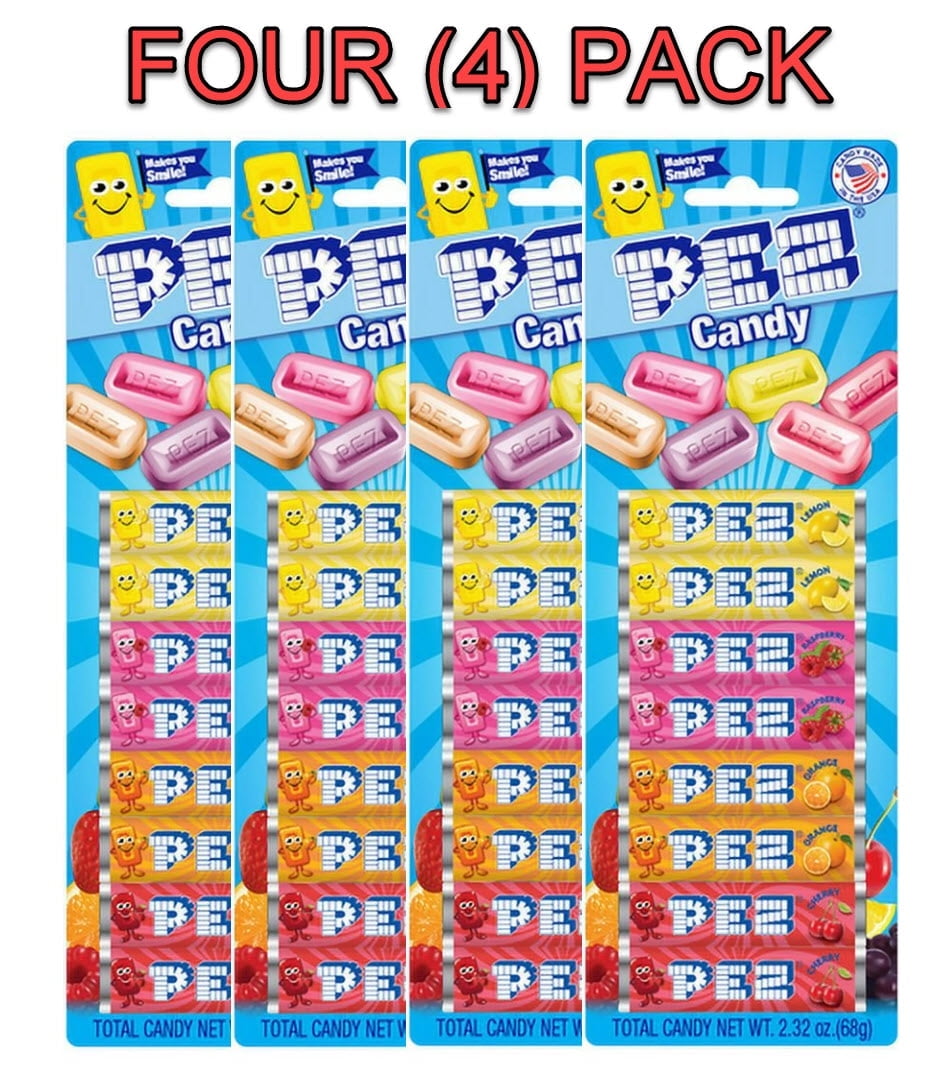 PEZ Assorted Fruit Candy Refills (Pack of 4) - Walmart.com