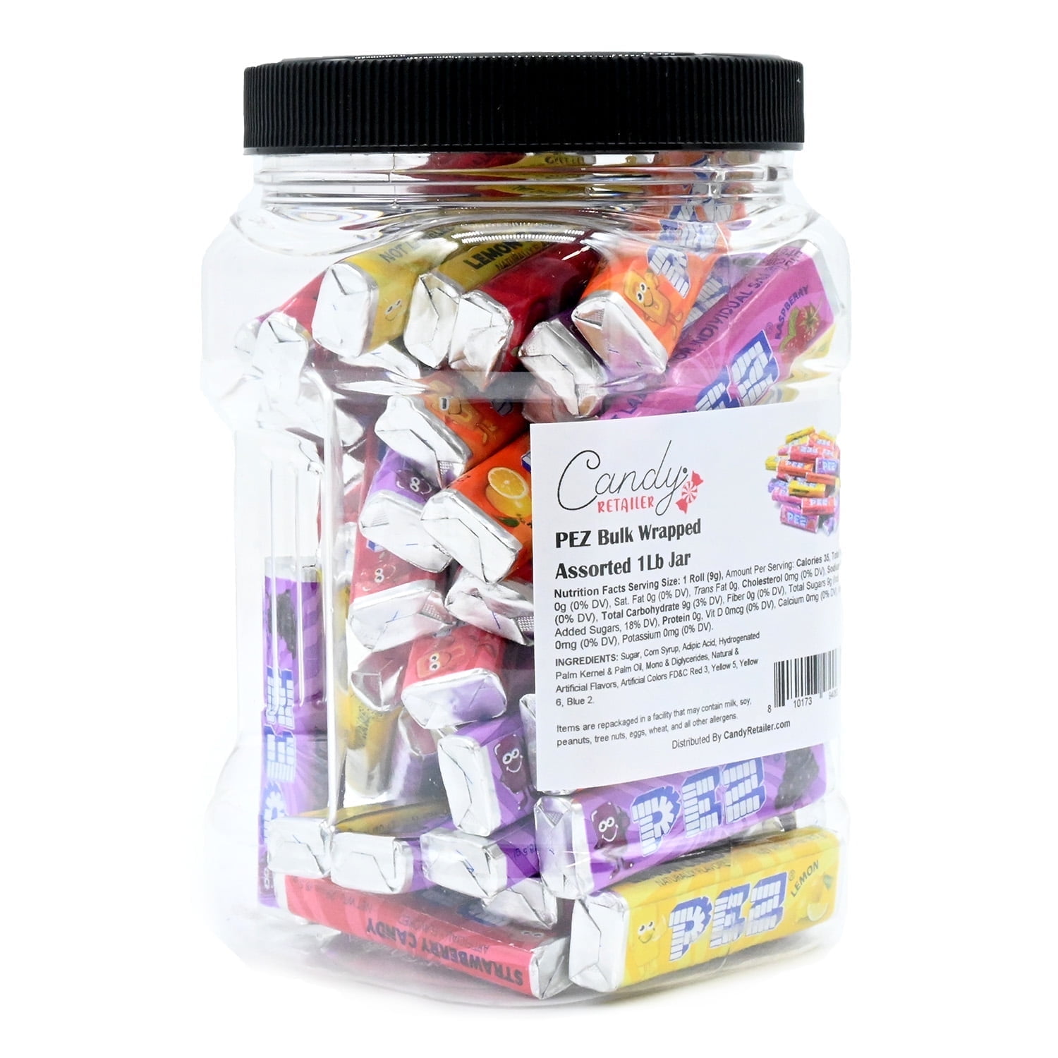 CandyRetailer PEZ Bulk Wrapped Candy Refills, Assorted Flavors, 20oz ...