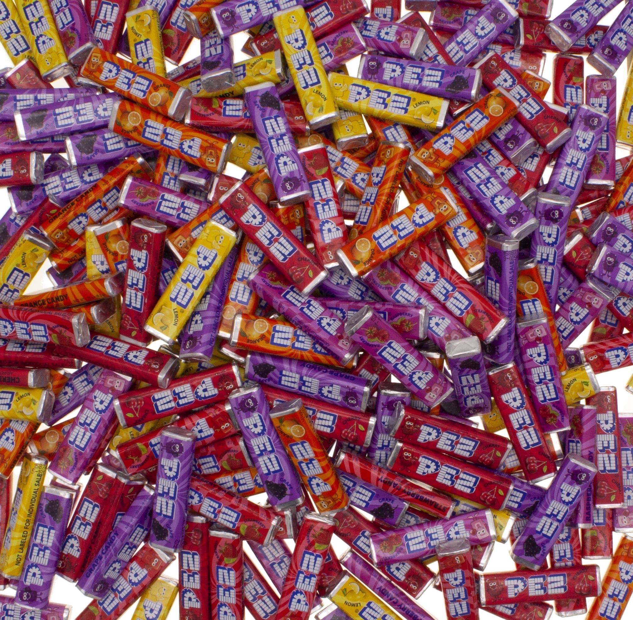 PEZ Candy Assorted Variety Flavors 5 Pounds Bulk Wrapped Hard Pressed ...