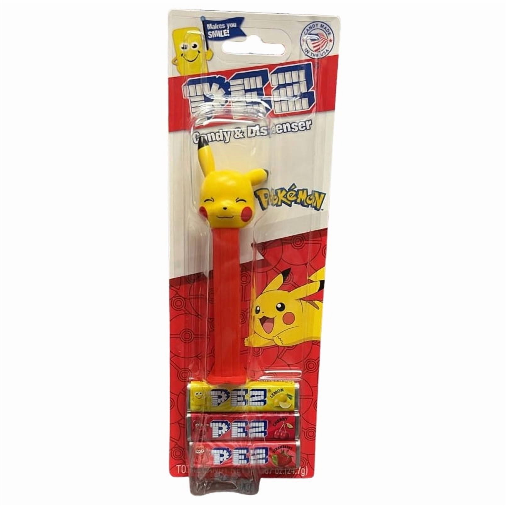 PEZ Candy & Dispenser - Pokemon - PIKACHU [Eyes Closed] - Walmart.com