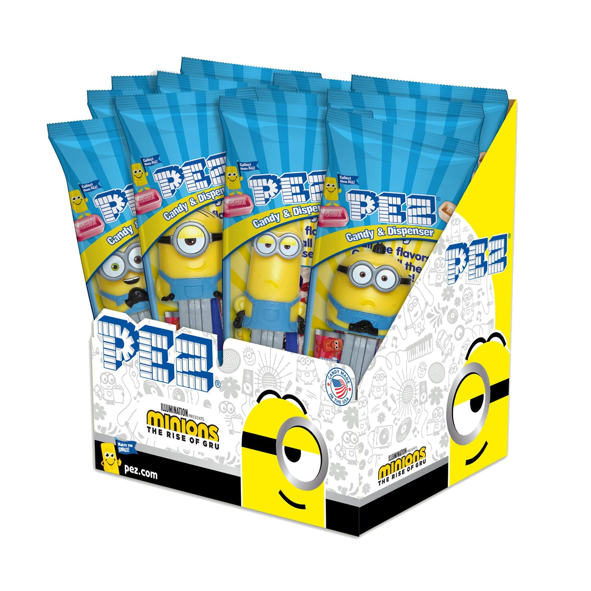 PEZ Candy Minions assorted MFF30 fruit (Pack of 12) - Walmart.com