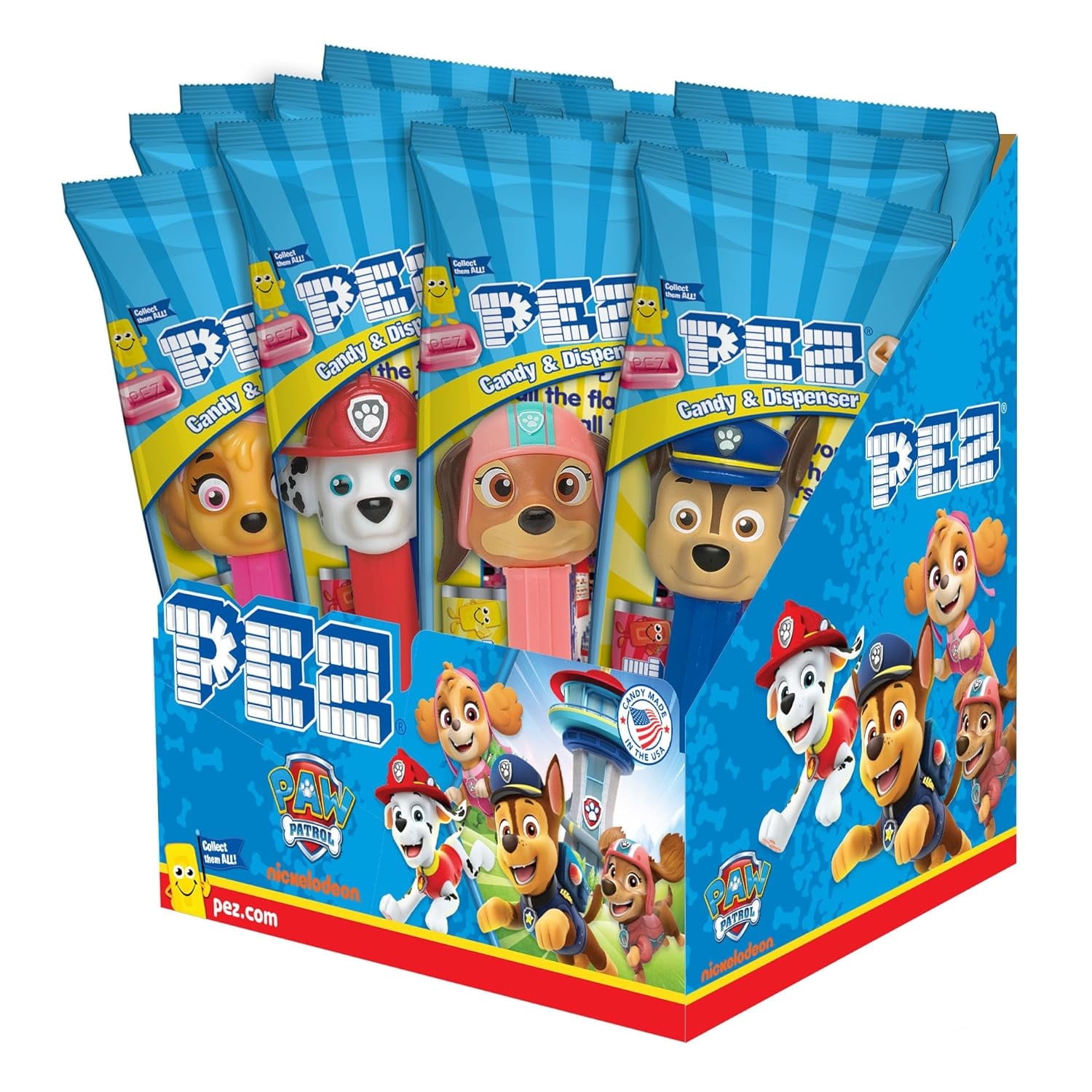 PEZ Candy PAW Patrol 12 Pack Party Variety Includes Dispensers with ...
