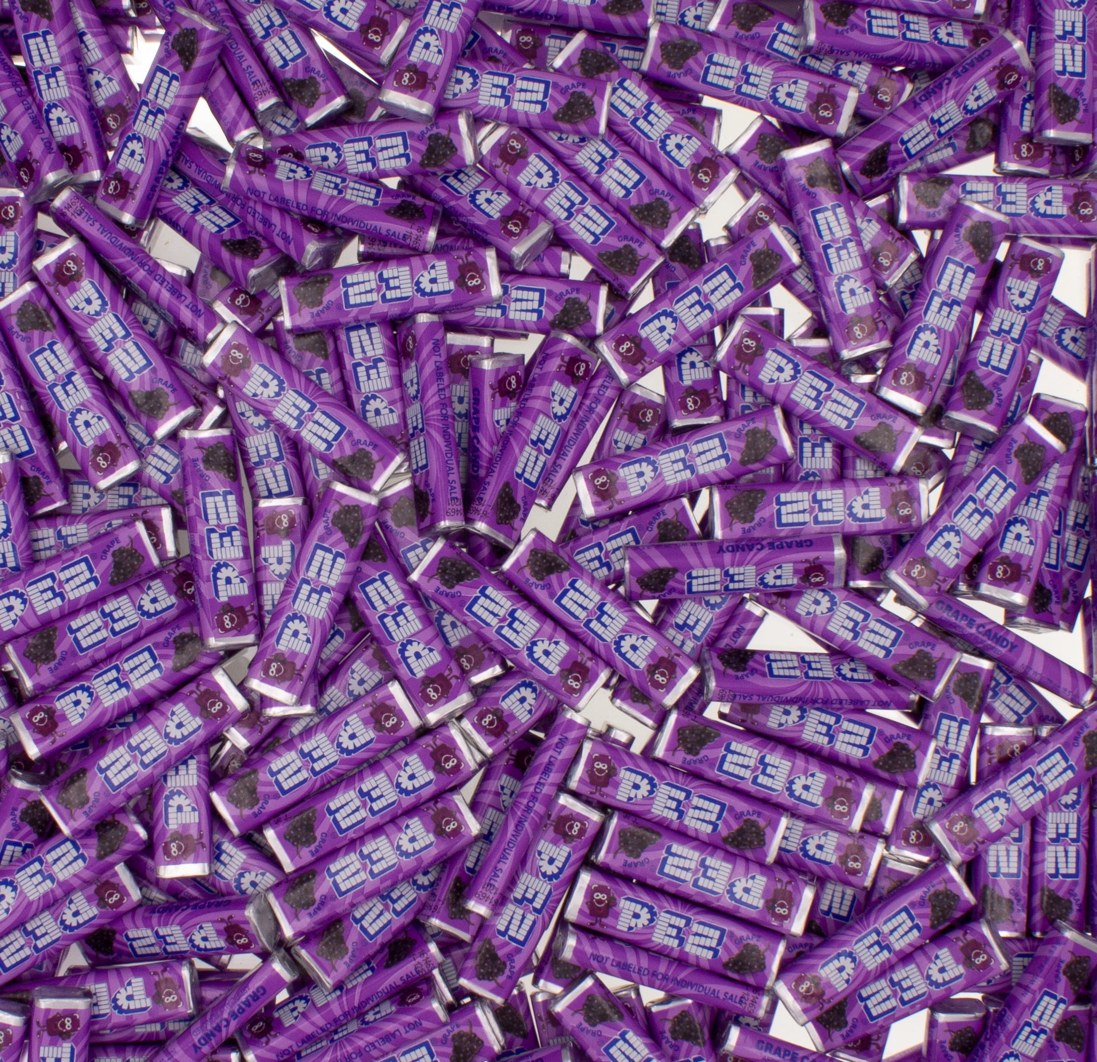 PEZ Candy Refills Grape Flavored 2 Pounds Bulk Wrapped Hard Pressed ...