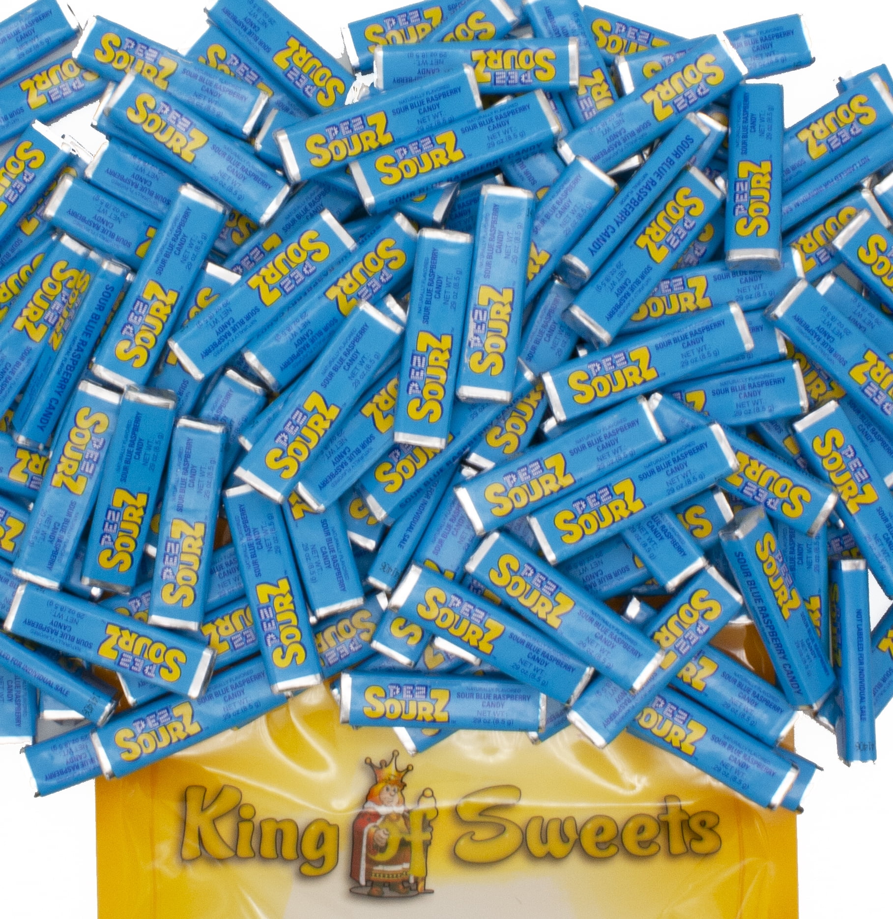 PEZ Candy Refills Sour Blue Raspberry Flavored Candy Pack 1 Pound Bulk ...