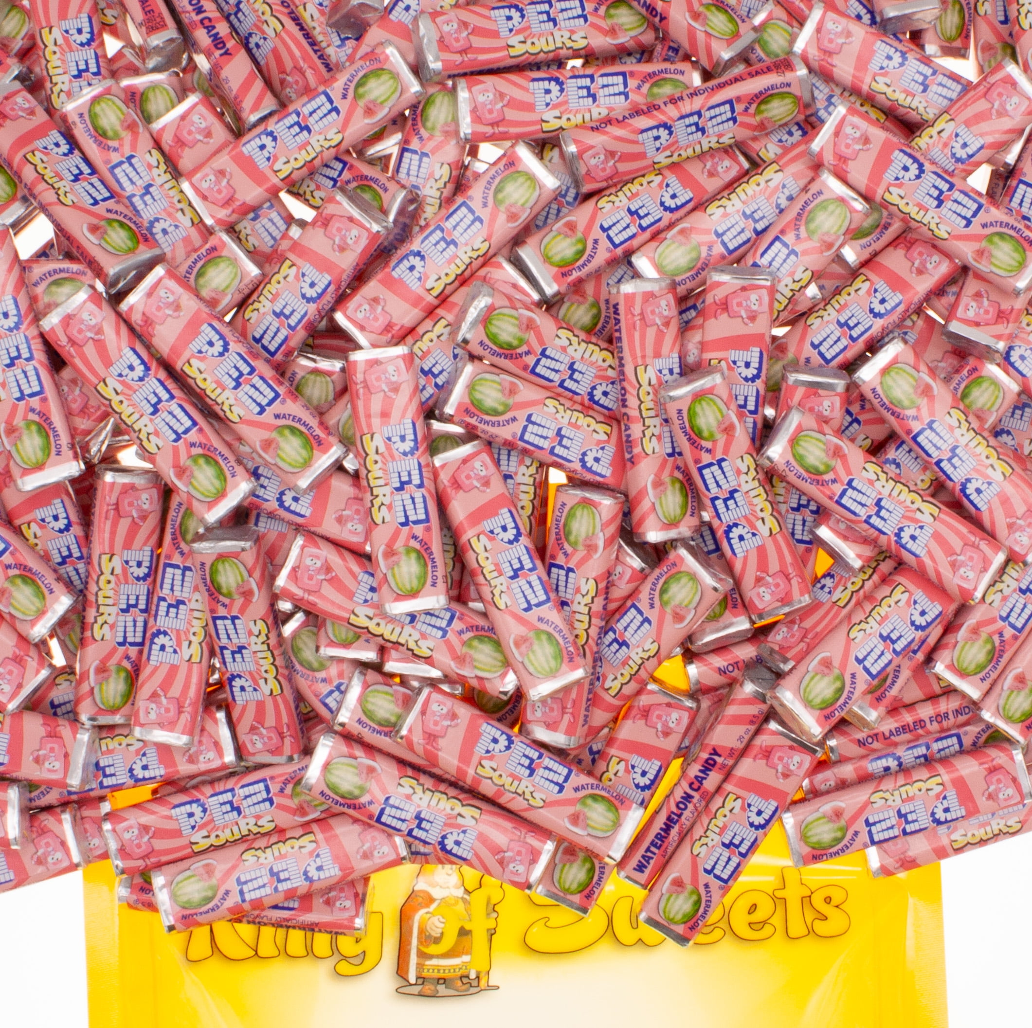 PEZ Candy Refills Sour Watermelon Flavored Candy Pack 1 Pound Bulk ...