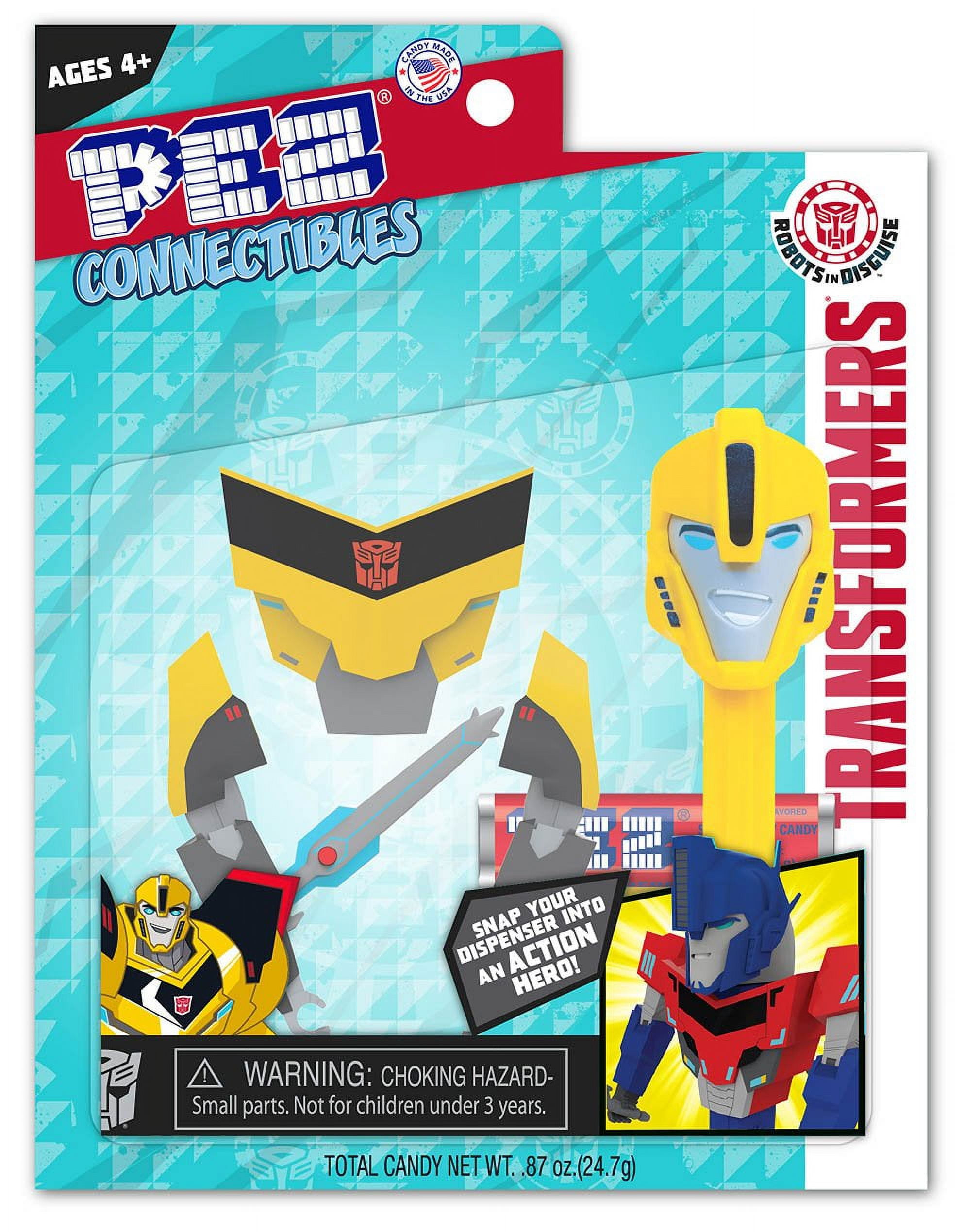 PEZ Candy Transformers Connectibles, 1 Candy Dispenser Plus 3 Rolls ...
