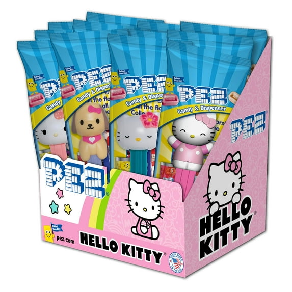 PEZ Hello Kitty, 0.58-Ounce BCF26 Assorted Candy Dispensers (Pack of 12) - Walmart.com