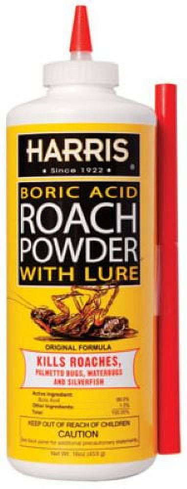 PF Harris HRP-16 16 oz Bottle of Boric Acid Roach Eliminator Powder ...