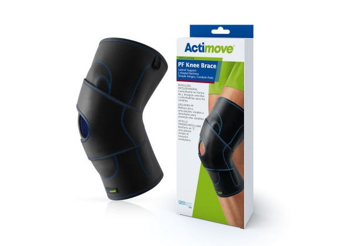PF Knee Brace Lateral, J Buttress, Hinges, Pads Left Leg (Black) Large ...