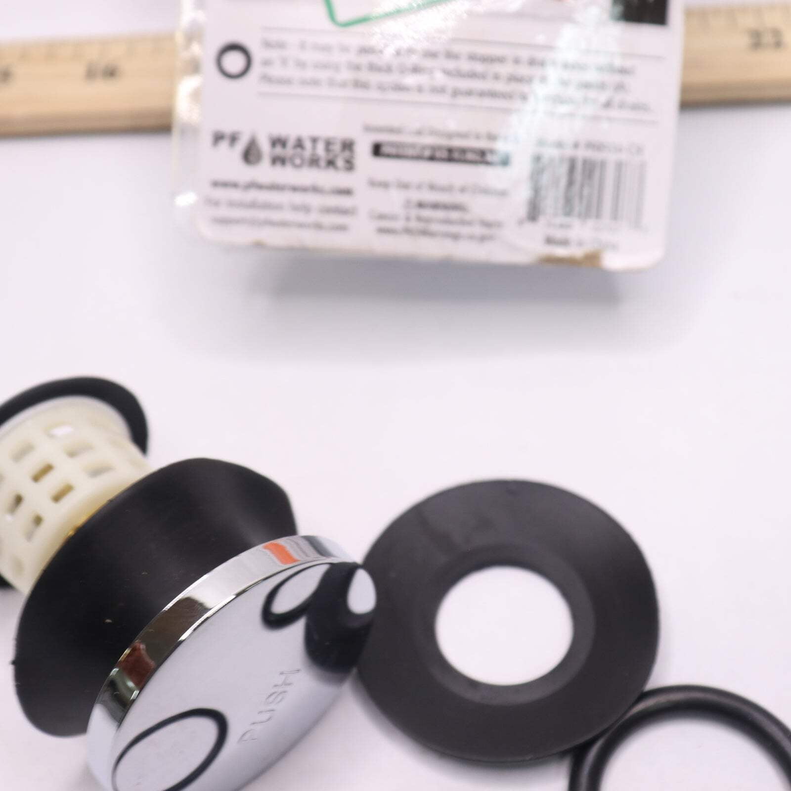 PF WaterWorks TubMAGIC 3.5 in. Universal Tub Hair Catcher and Stopper ...