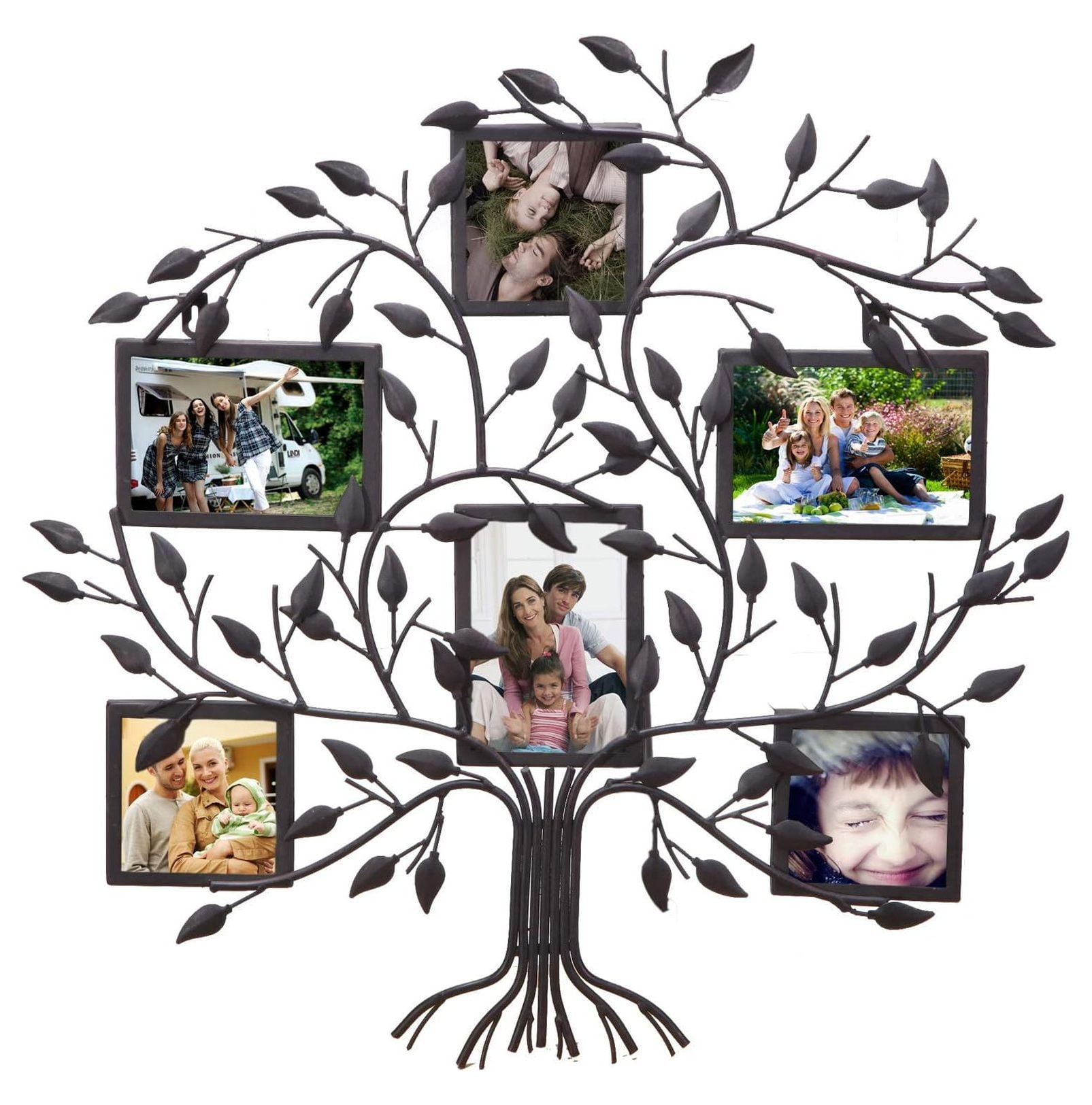 PF0571 Family Tree Metal Wall Hanging Decorative Collage Picture Photo ...
