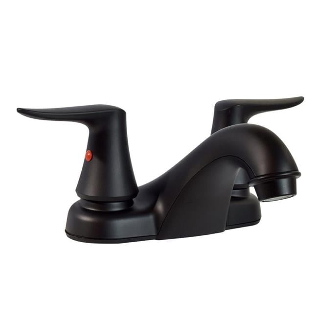 PF222706 Catalina 2-Handle Low Arc Lavatory Faucet - Black - Walmart.com