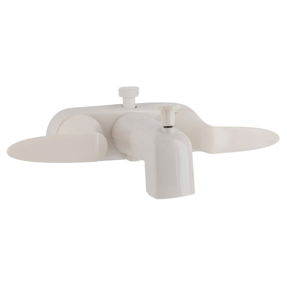 PF223261 Faucet 4" Tub W/Shower D-Spud White 2-Lever Handle - Walmart.com
