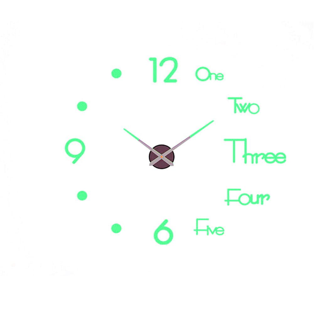 PFDDRW 3D Wall Decal Decorative Clock 2024 Upgraded DIY Modern Punch ...