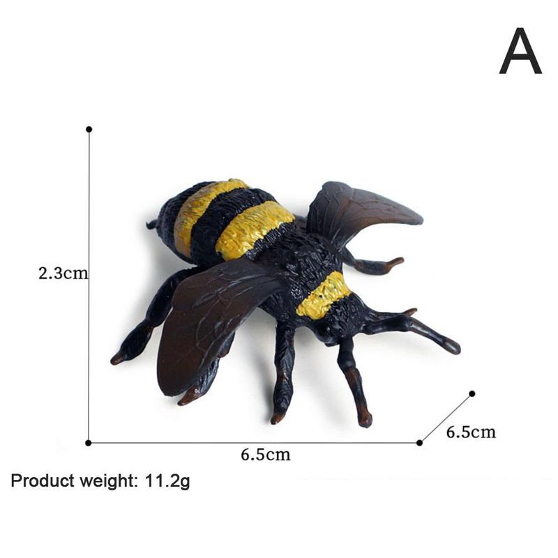 PFDDRW Children's simulation animal insect model static solid solid bee ...