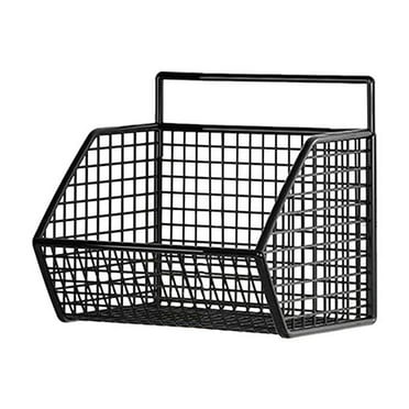 Simplify 2 Pack Large Woven Shelf Storage Basket in Grey - Walmart.com