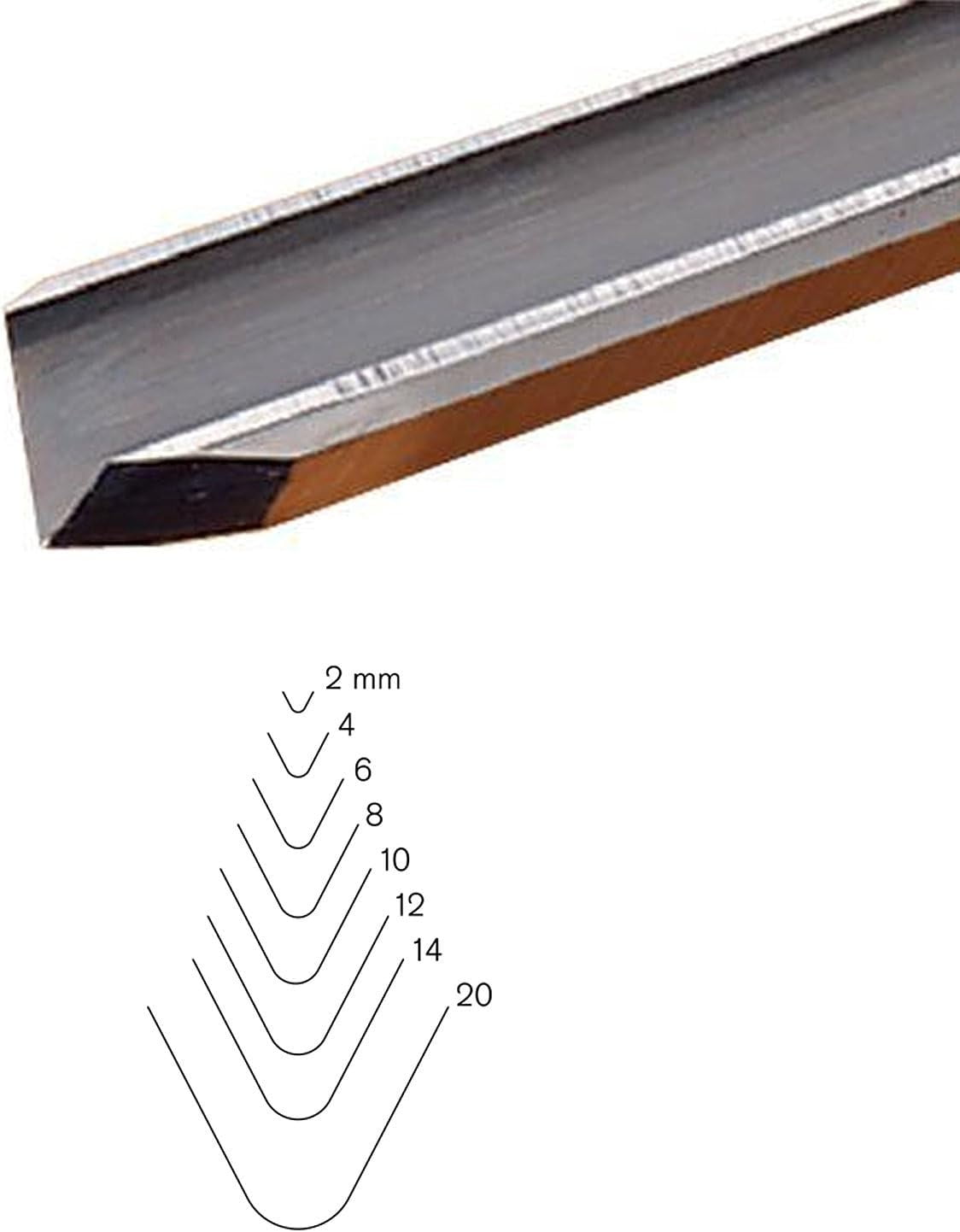 PFEIL " Made" 6mm # 14 Sweep V-Parting Tool - Walmart.com