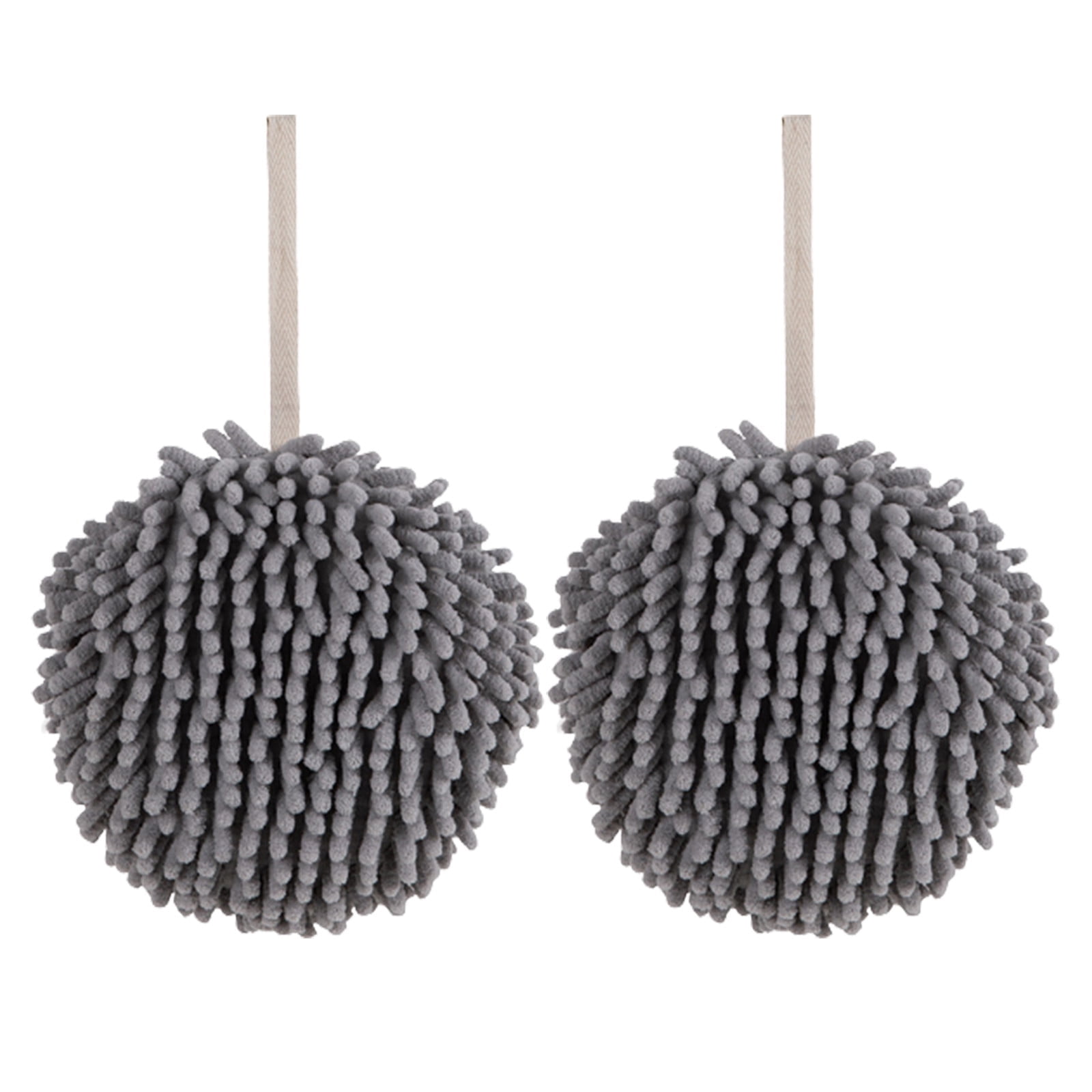 PFFRIZ 2 Pcs Soft Hand Dry Hanging Ball Towels - Plush Ball Towels Are ...