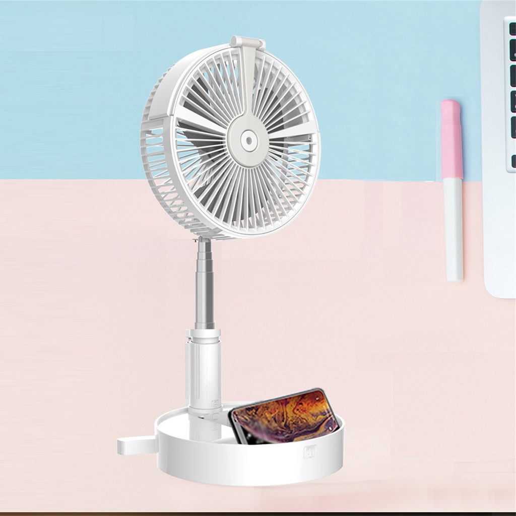 PFFRIZ Powerful Wind Fan Telescopic Foldable Rechargeable Fan Cooler ...