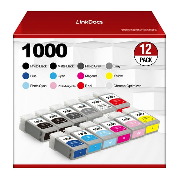 PFI-1000 Ink Cartridges Replacement for Canon PFI1000 PFI 1000 Ink ...