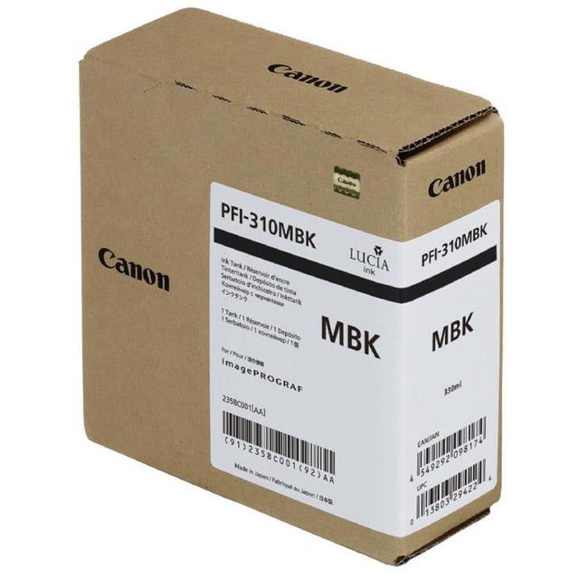 Canon PFI-310 330ml Matte Black Pigment Ink Tank for imagePROGRAF TX ...