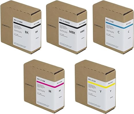 PFI-310 Ink Tank 330ml (5-Pack, Matte Black, Cyan, Magenta, Yellow ...