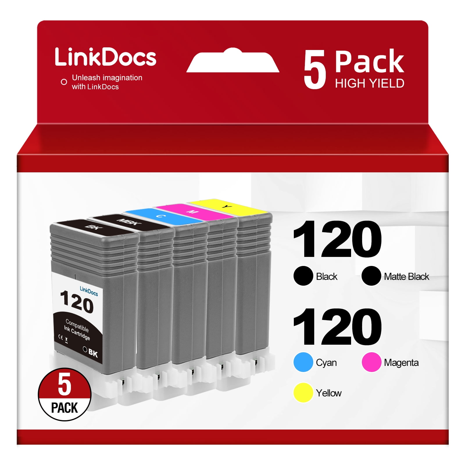 PFI120 PFI-120 Ink Cartridges Replacement for Canon PFI120 PFI-120 PFI ...
