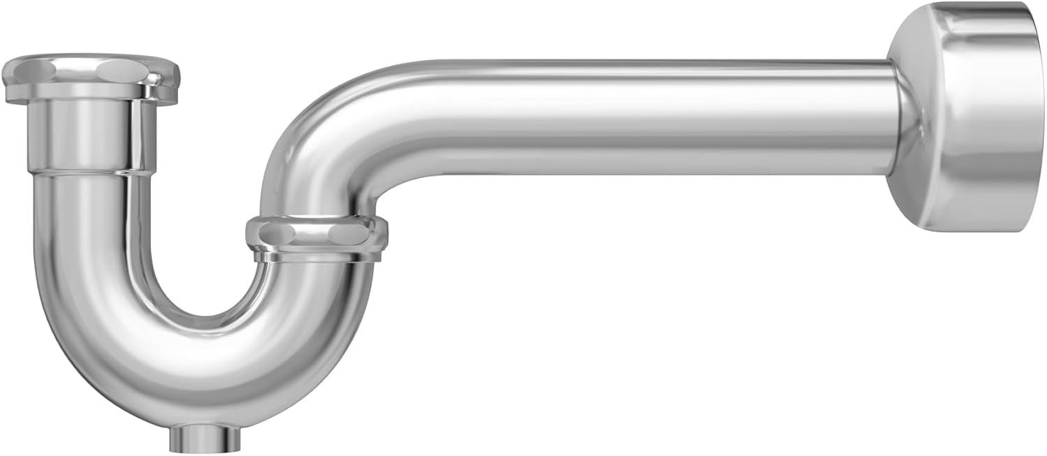 PFPTB401 1-1/4" X 1-1/2" Semi-Cast P-Trap with Cleanout Plug - Chrome ...