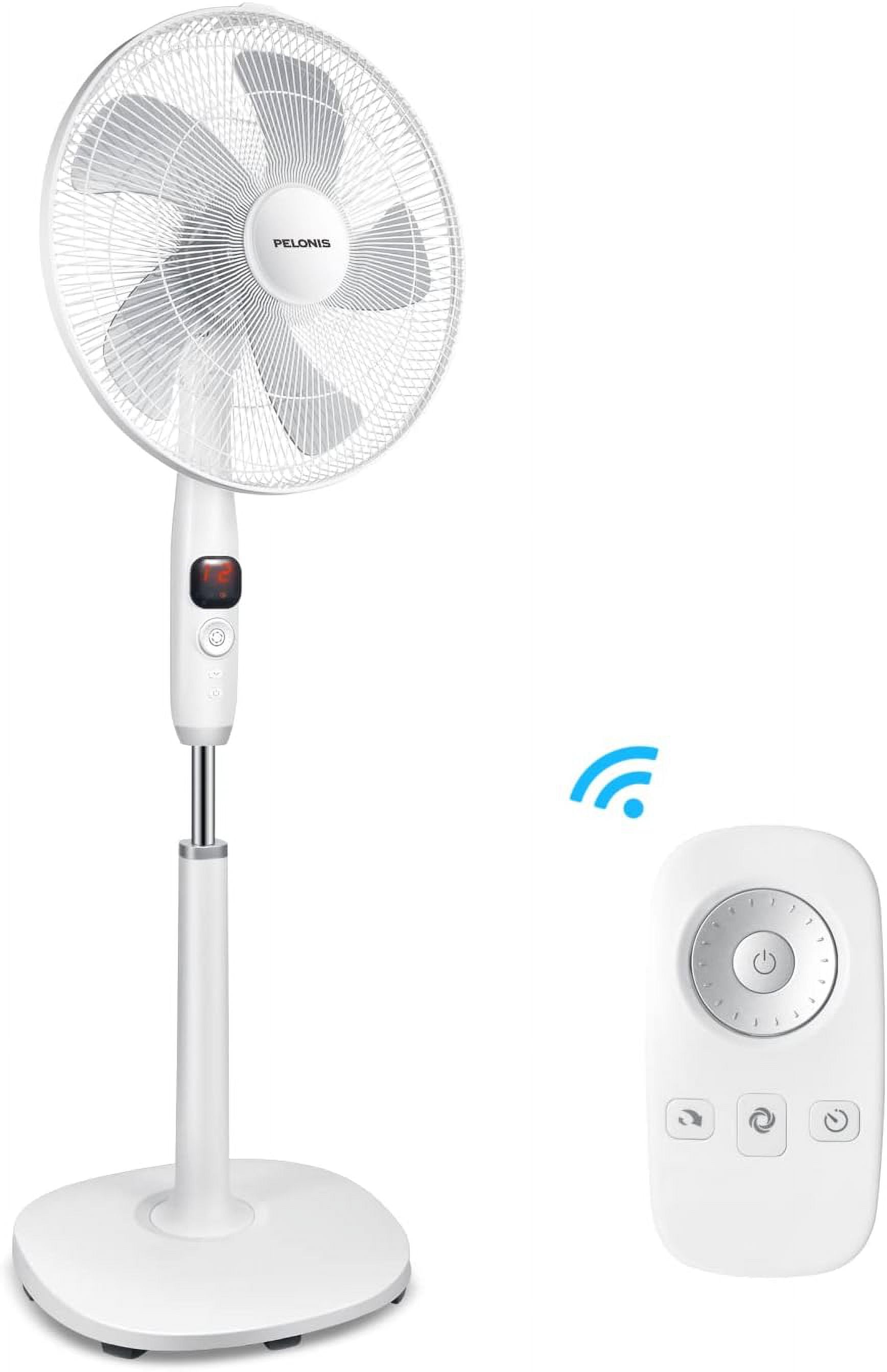 PFS45A5BBB 18 inch 5-Blade Oscillating, Adjustable Standing Pedestal ...