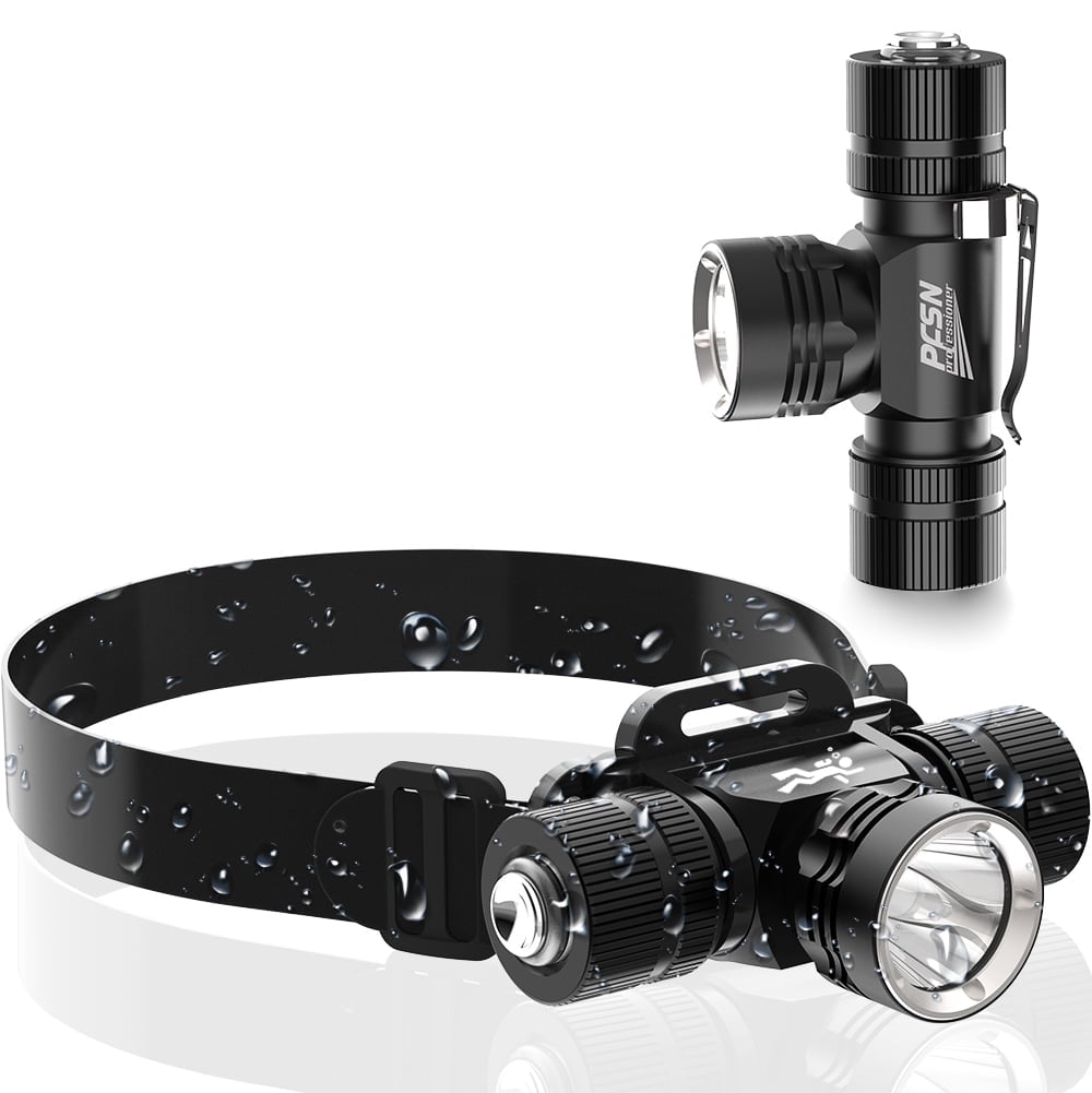 PFSN Scuba Diving Headlamp, 1200 Lumens Dive Light, Underwater ...