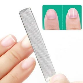 3-Piece Stainless Steel Nail File Set - Small & Large Fingernail Files ...