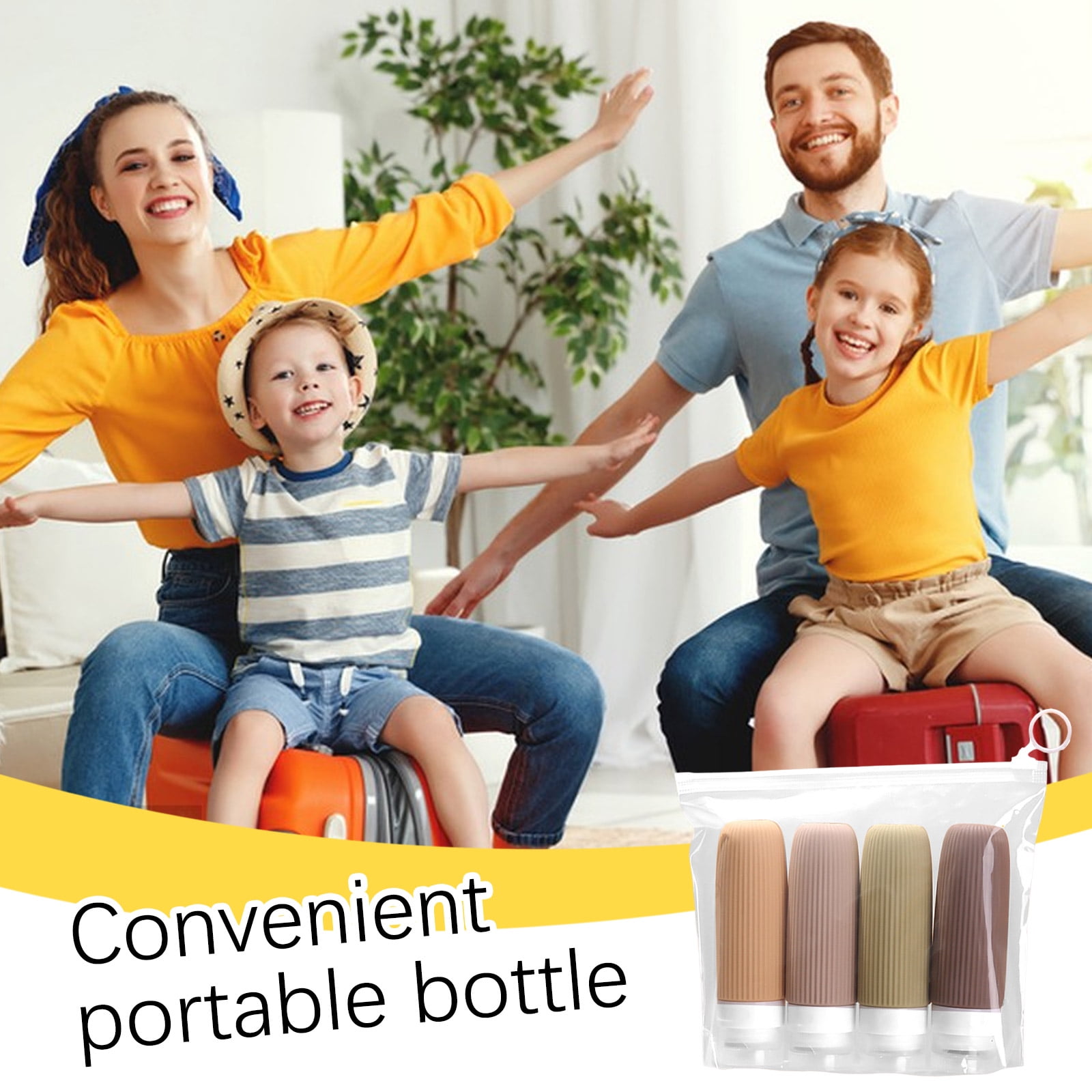 PFWOWB Set of 4 Travel Bottles Travel Size Toiletries Containers with ...