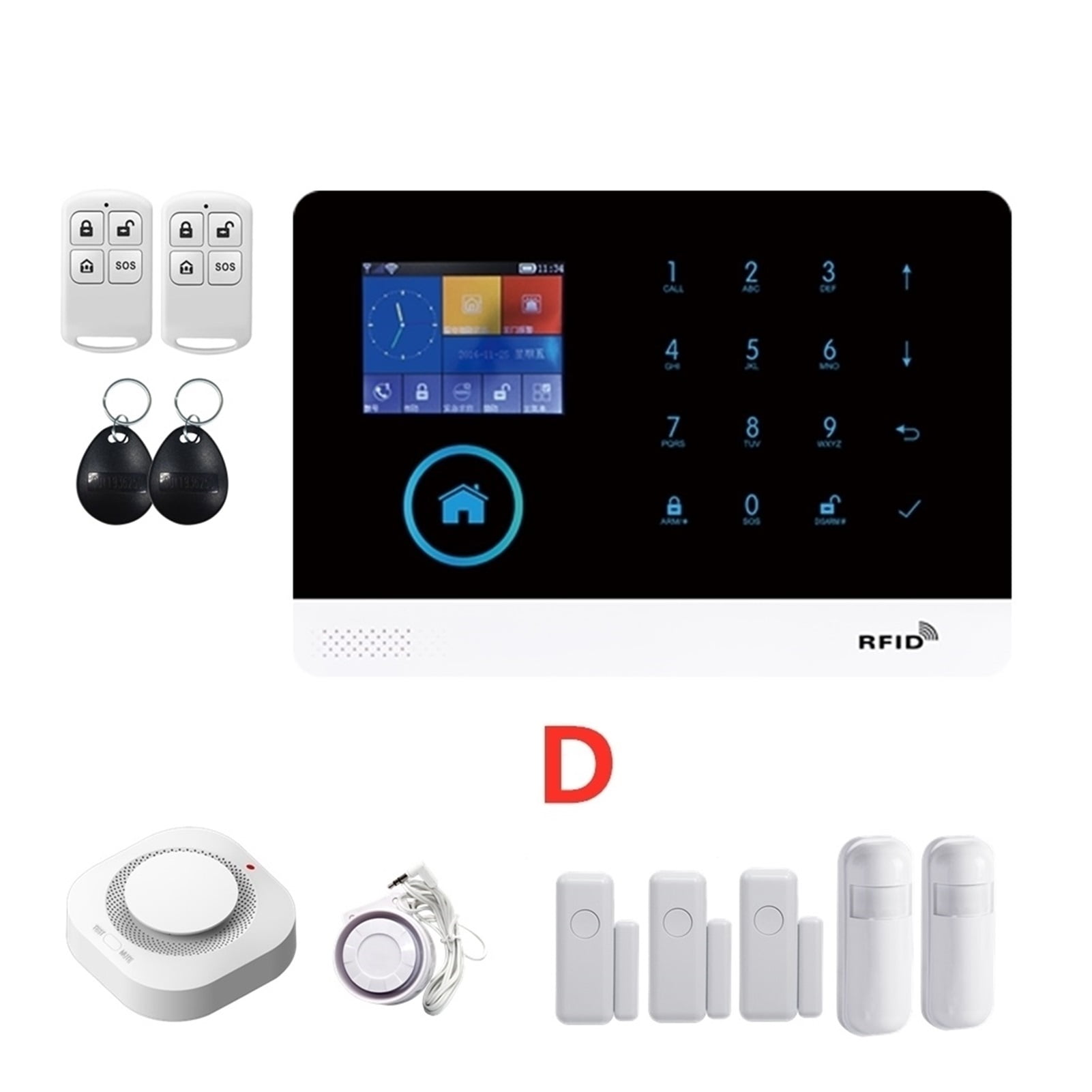 PG-103 3G WiFi GSM GPRS Home Burglar Alarm System Wireless 433MHz Security Alarm Kit W/ Siren ...
