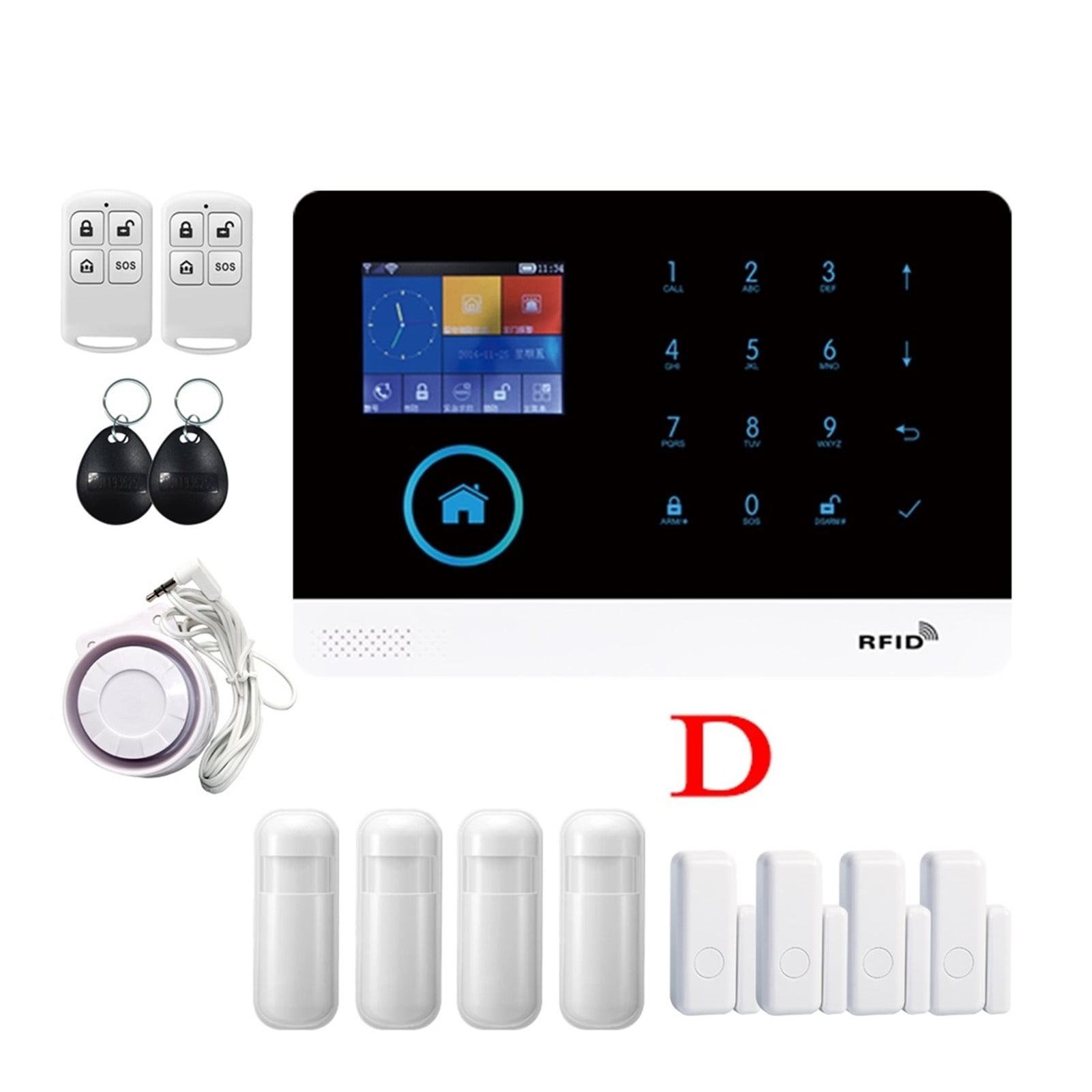 PG-103 4G 3G GSM Wireless Alarm System Tuya SmartLife APP For Home ...