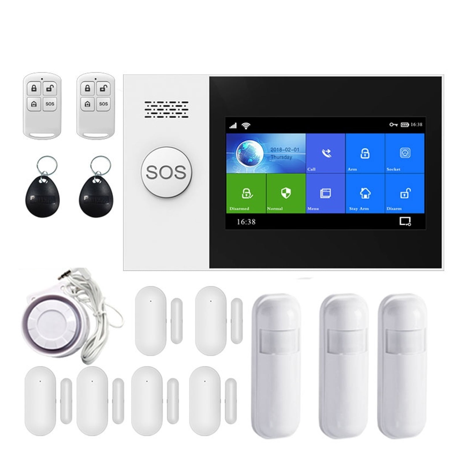 PG-107 4G GSM Alarm System Tuya APP Wireless Security Alarm Kit ,Multi ...