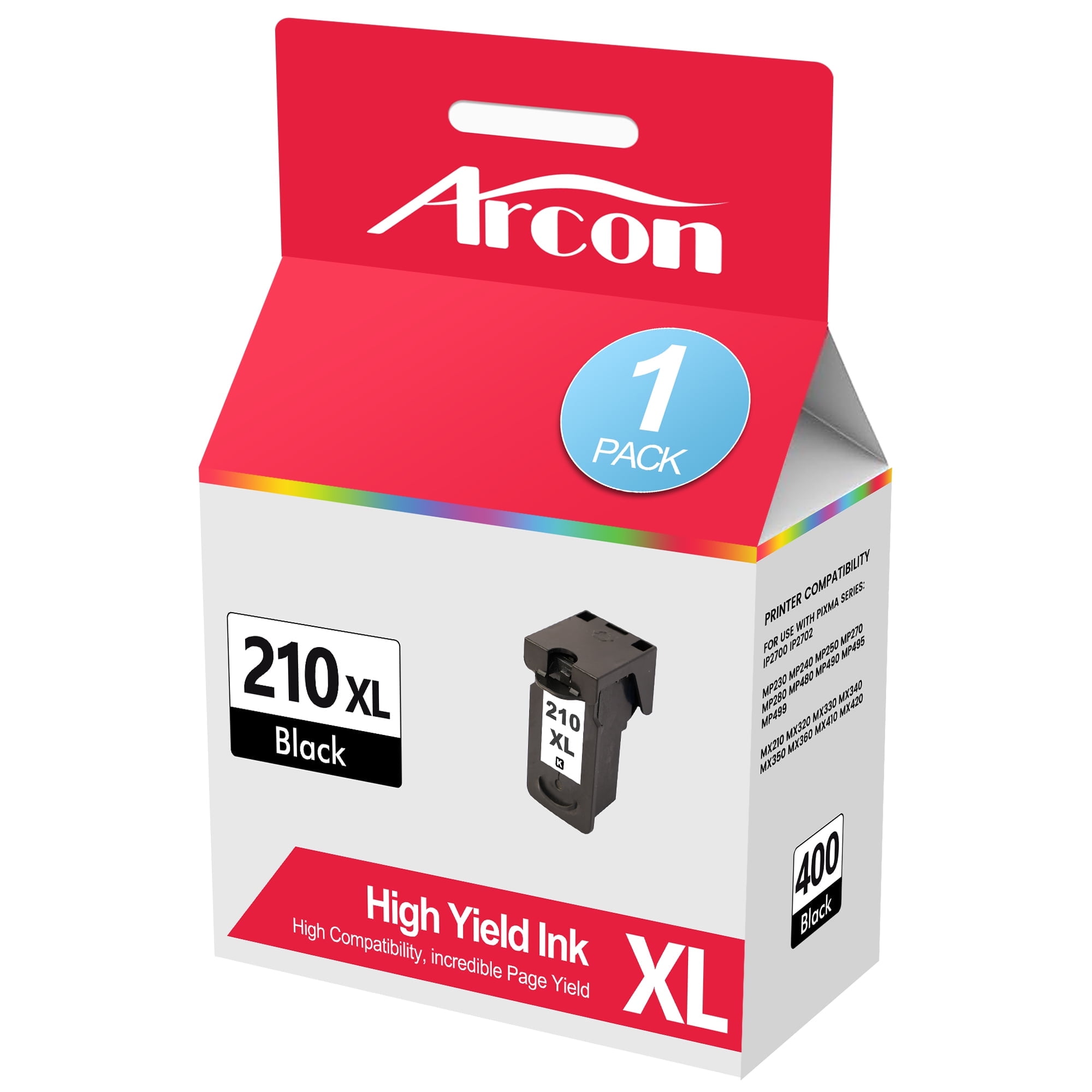 PG-210XL Ink Cartridge Compatible for Canon 210XL for PIXMA MX410 ...
