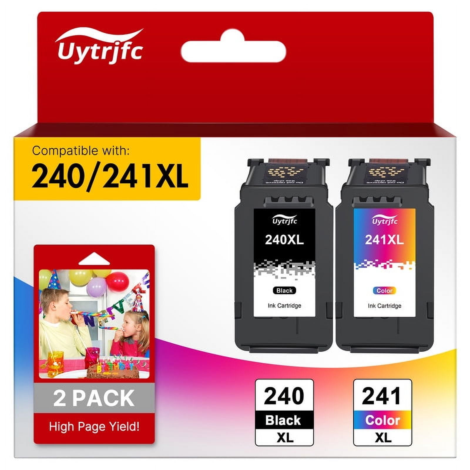 PG-240XL/CL-241XL Ink Cartridges Compatible for Canon 240XL and 241XL ...