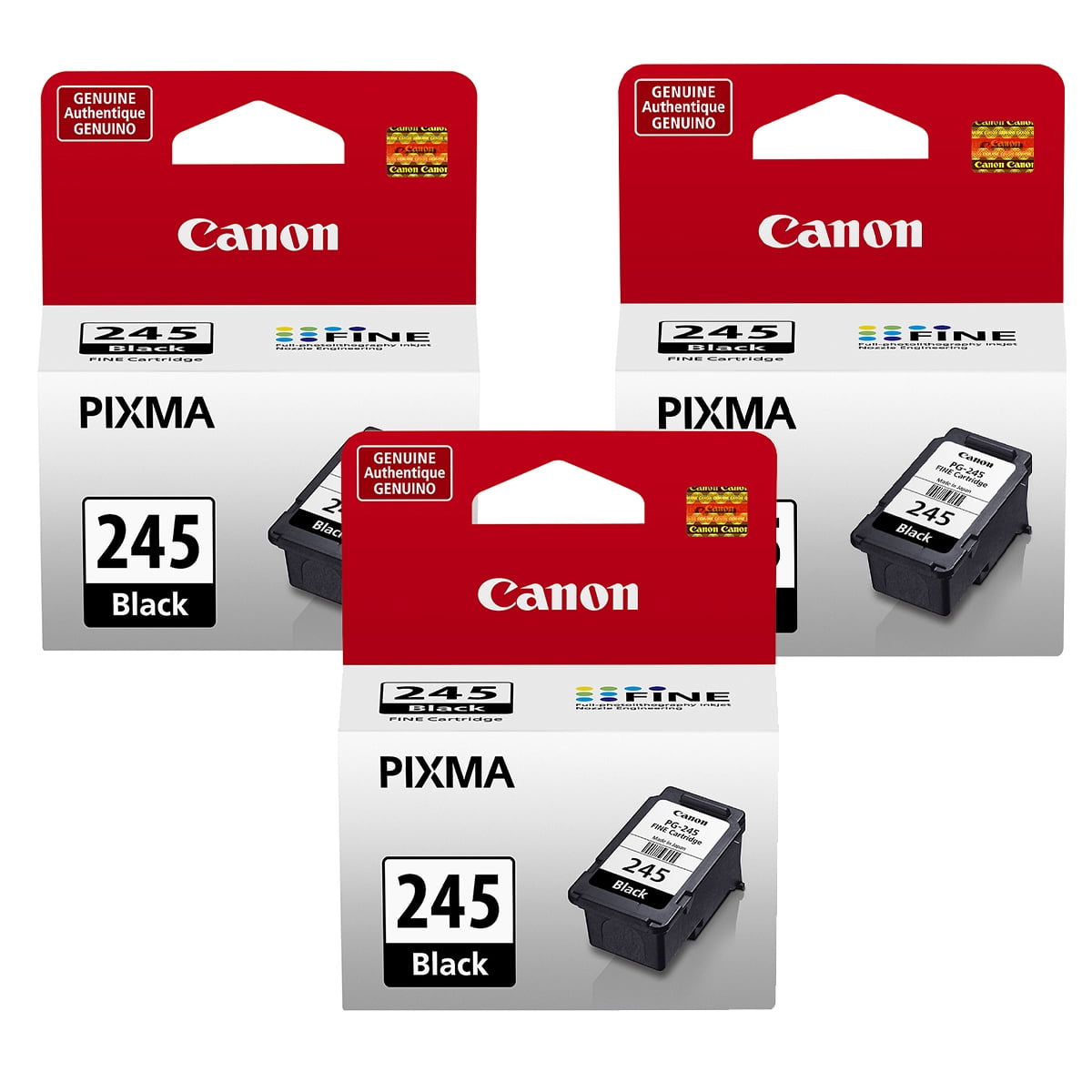 Canon PG-245 8ml Black Ink Cartridge for PIXMA Series Printers, 3-Pack ...