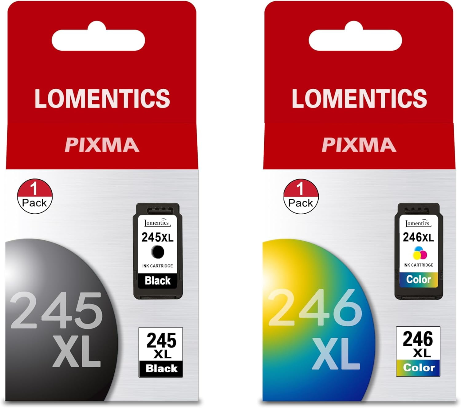 PG-245 XL CL-246 XL Ink Cartridges (1 Black, 1 Color, 2 Pack ...