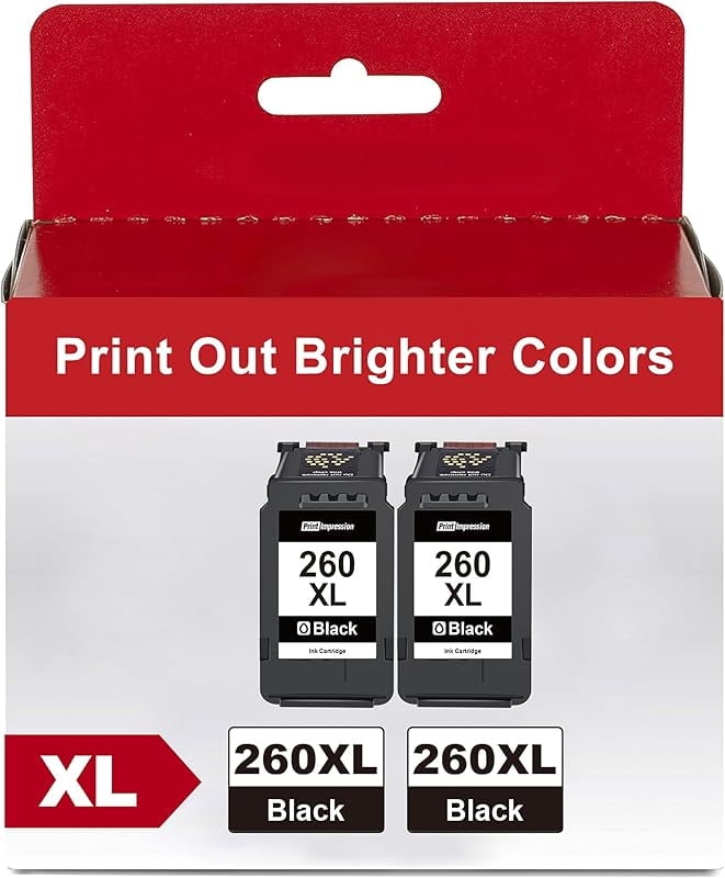 PG-260XL Black Ink Cartridge Replacement PG 260XL for Canon PG-260 ...