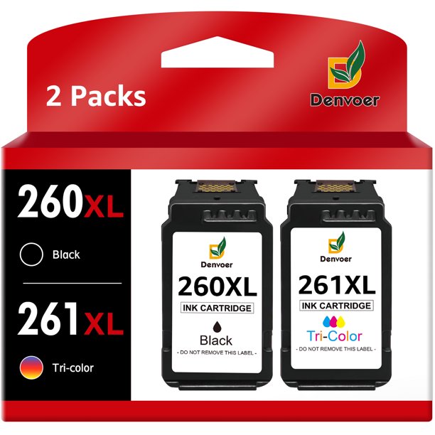 PG-260XL/CL-261XL Ink Cartridges Compatible for Canon 260 and 261 Ink ...